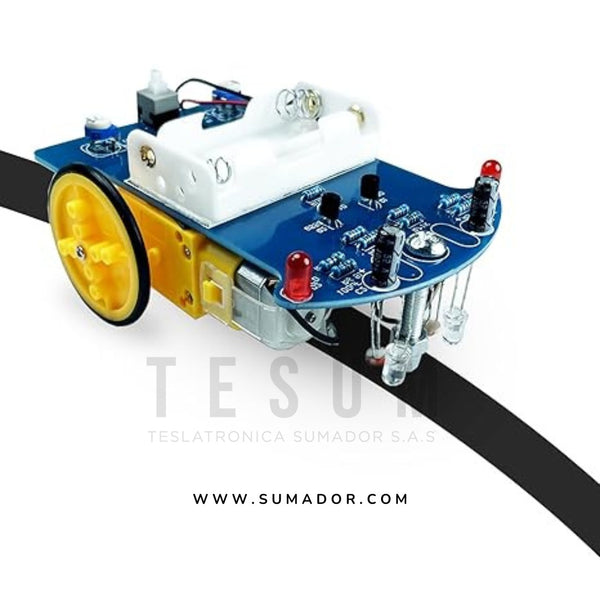 Kit Carro Seguidor De Linea – Sumador. Robótica y electrónica.