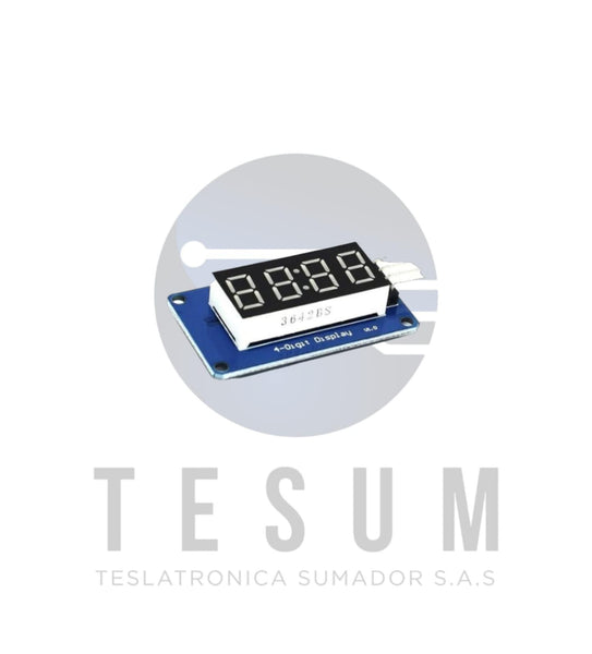 Modulo Display 7 Segmentos de 4 Dígitos Con TM1637 – Sumador. Robótica ...