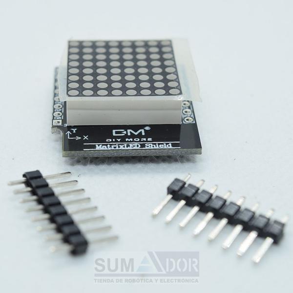Módulo matriz de LED 8x8 pequeña – Sumador. Robótica y electrónica.